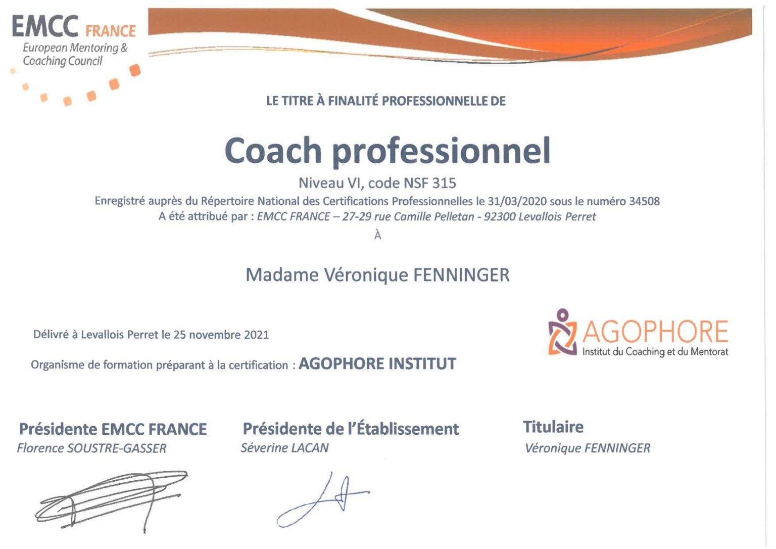 "Coach certifiée pour toujours mieux vous accompagner dans votre ...